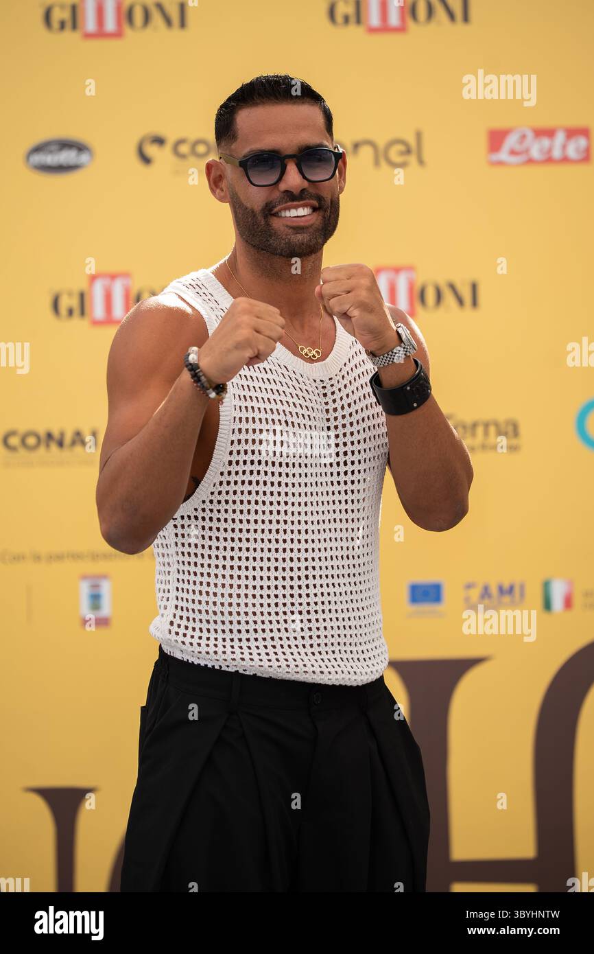Luigi Busà attends the Photocall at the 55th Giffoni Film Festival 2025 ...