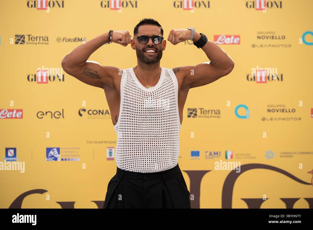 Luigi Busà attends the Photocall at the 55th Giffoni Film Festival 2025 ...