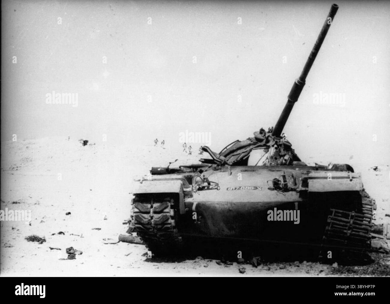 Oct. 10, 1973 - Two American Made Tanks Of The Israeli Forces Destroyed ...