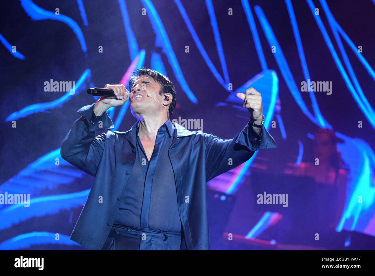 Termoli, Italy. 19th July, 2025. Italian singer, Sal Da Vinci performs ...