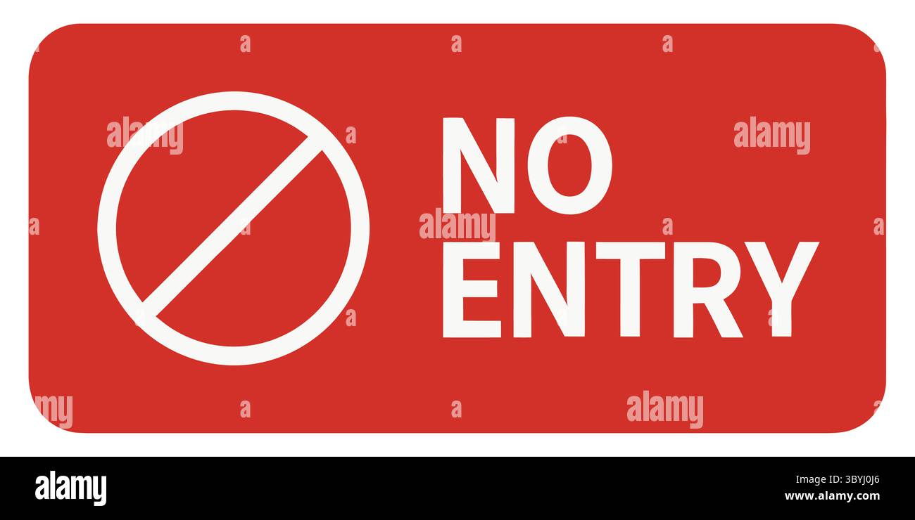 Controlled area warning sign Stock Vector Images - Alamy