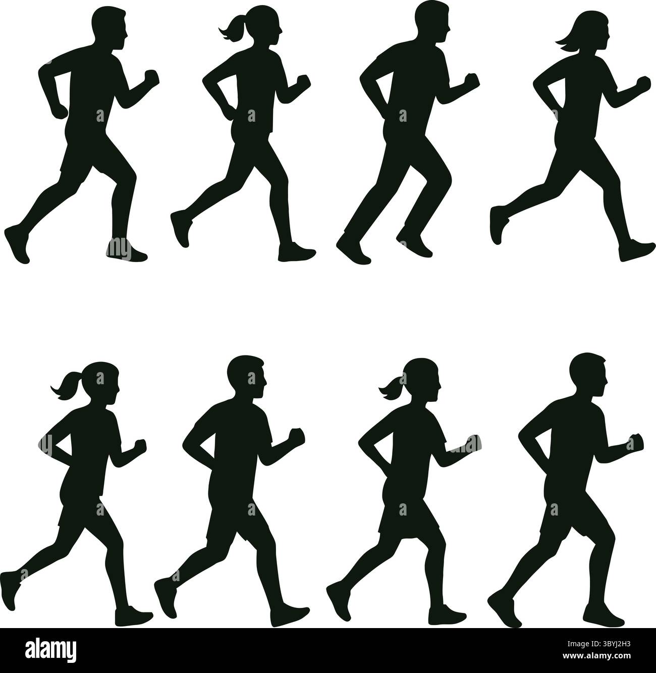 Iconic running shapes hi-res stock photography and images - Alamy