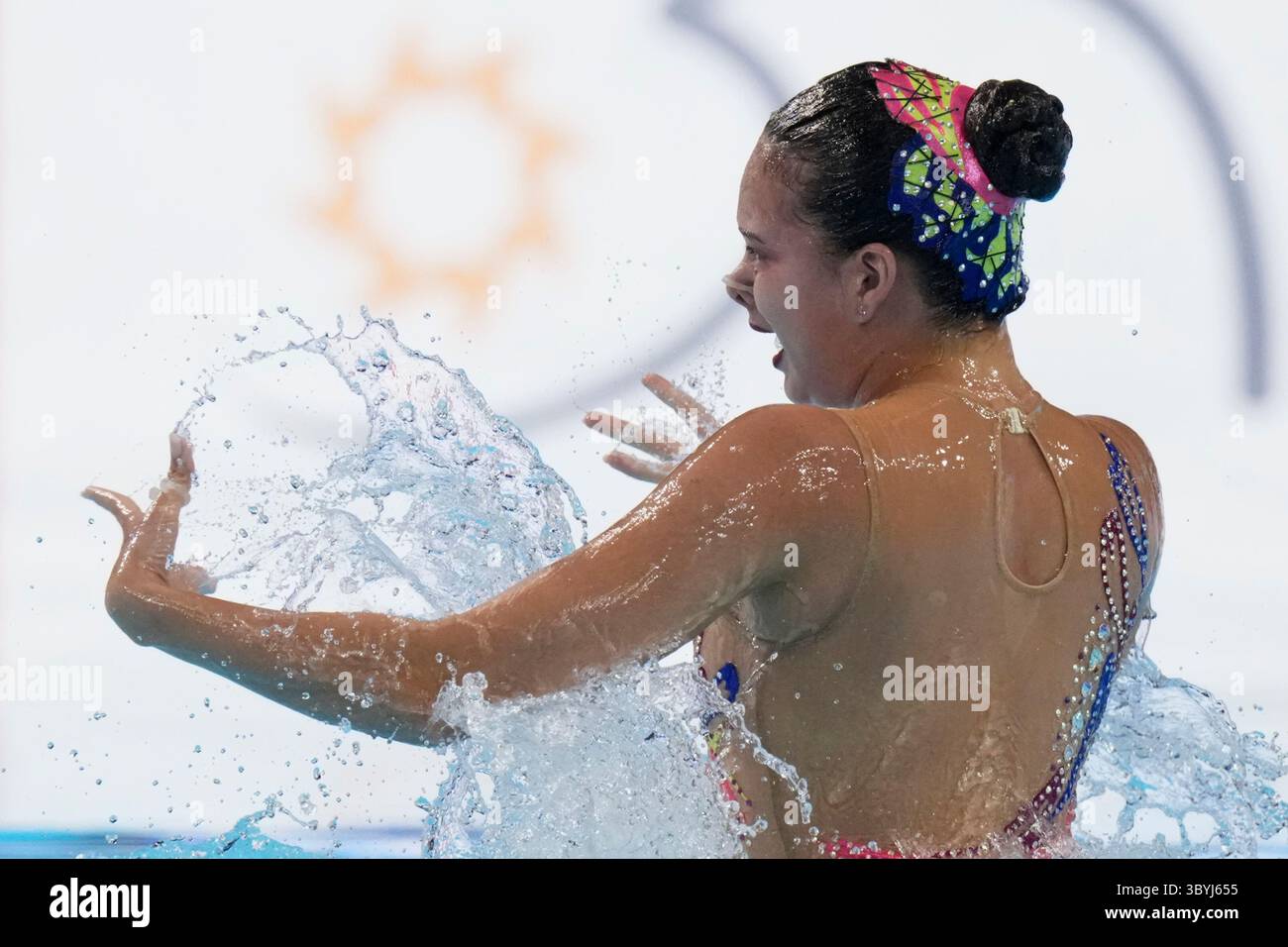 Talia De Jesus Joa Fernandez of Cuba competes in the women's solo free ...