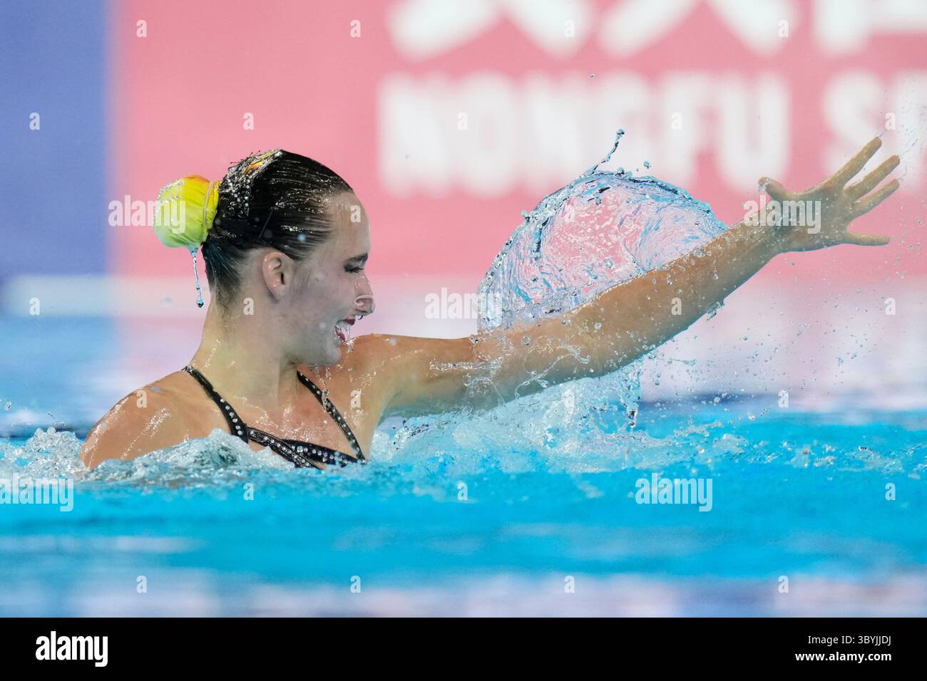 Lea Anna Krajcovicova of Slovakia competes in the women's solo free ...