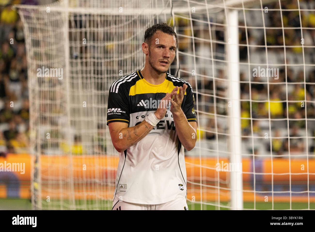 COLUMBUS, OH - JULY 19: Columbus Crew Midfielder Dániel Gazdag #8 walks ...
