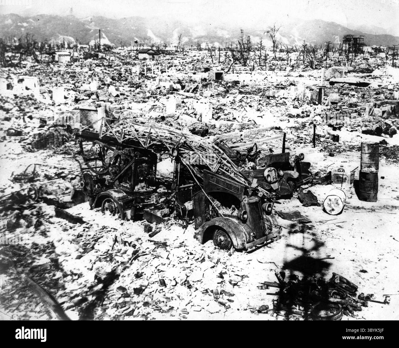 May 12, 1945 - Hiroshima, Japan - Ground Zero, Hiroshima the after the ...