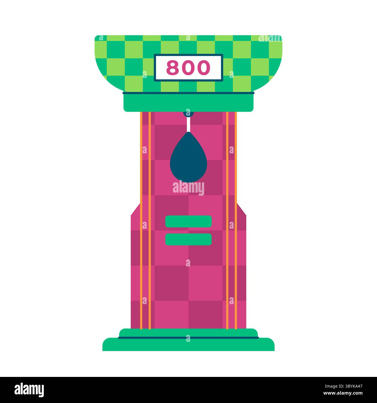 Punching ball boxing illustration of test your strength carnival game ...