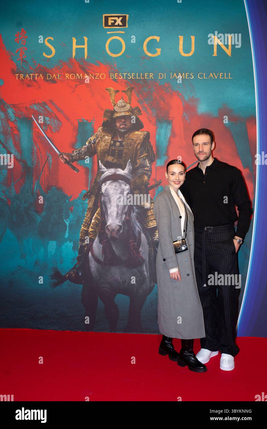 Italian influencer Andrea Zenga and italian actress Rosalinda CannavÃ² at the photocall of ...