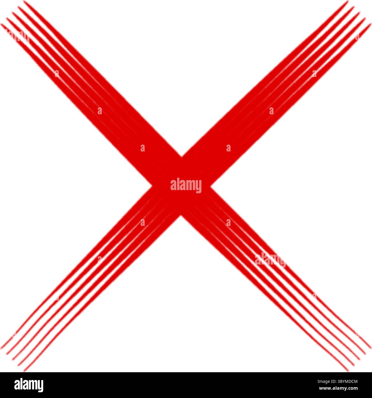 Hand painted red x Stock Vector Images - Alamy