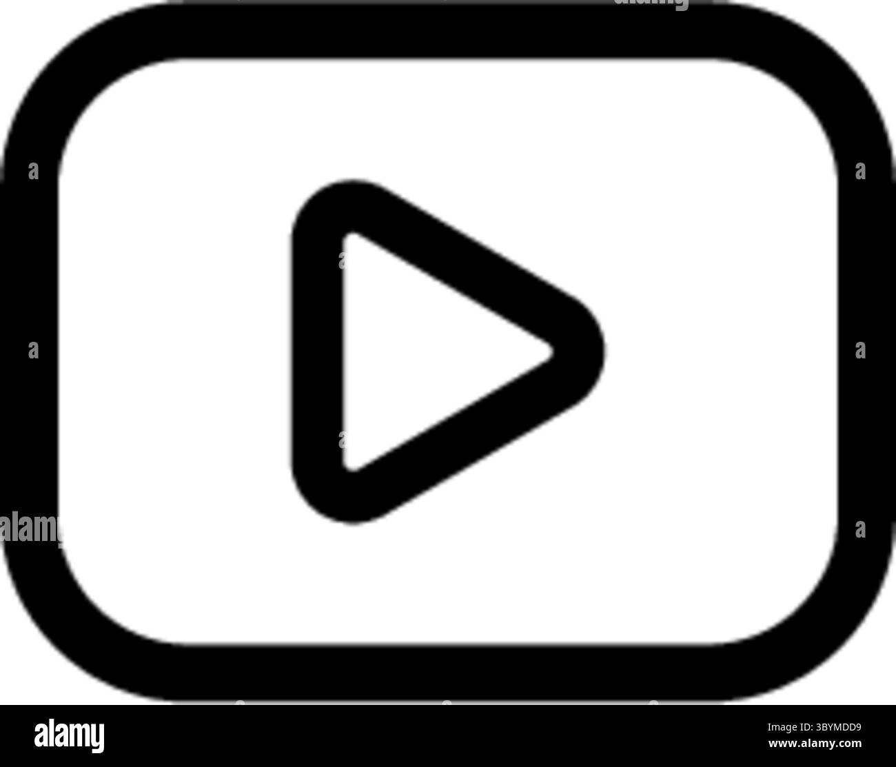 Black play button icon animation Black and White Stock Photos & Images ...