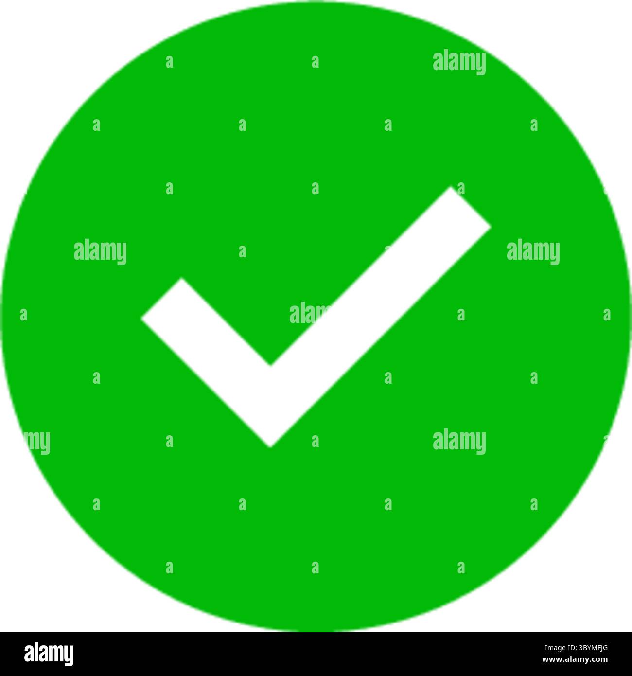 White checkmark inside green Cut Out Stock Images & Pictures - Alamy