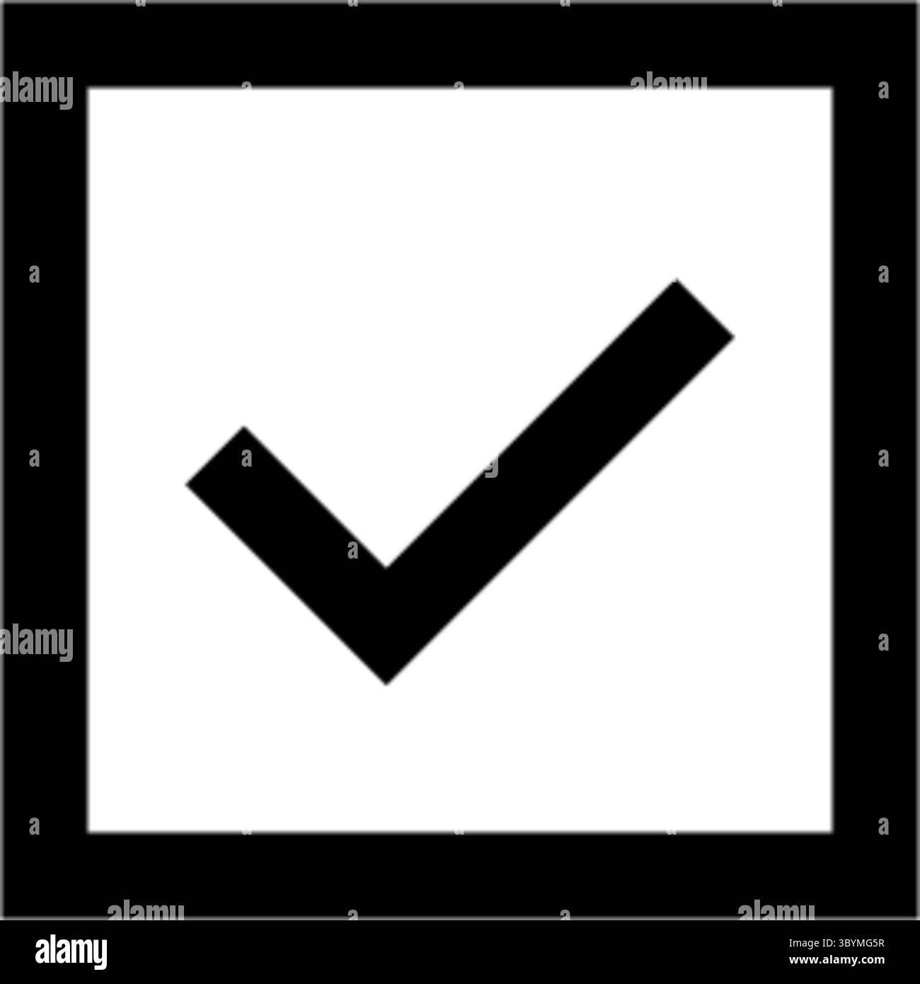 Black check mark symbol hi-res stock photography and images - Alamy