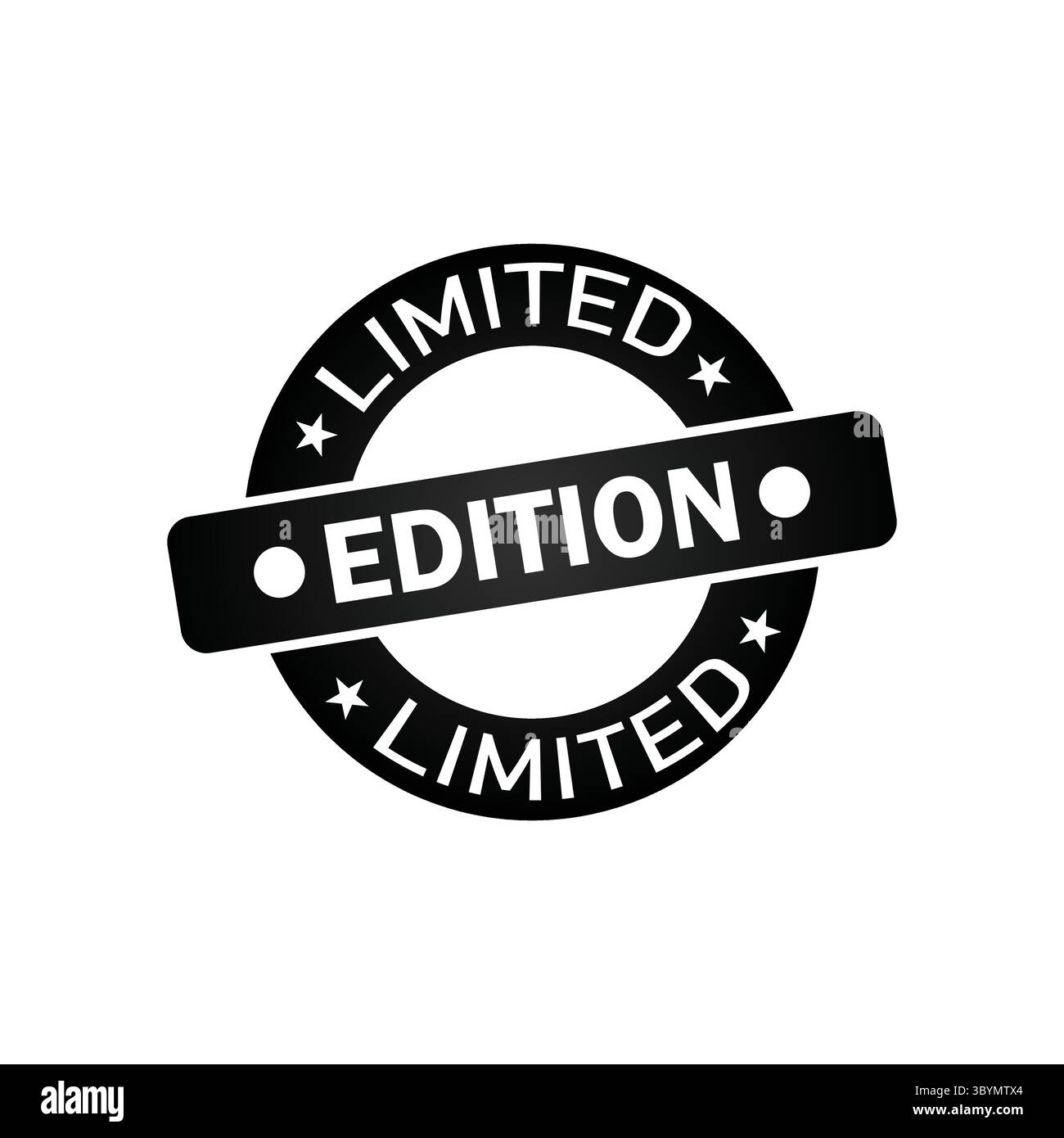 Limited Edition Black and White Badge for Exclusive Products Stock ...