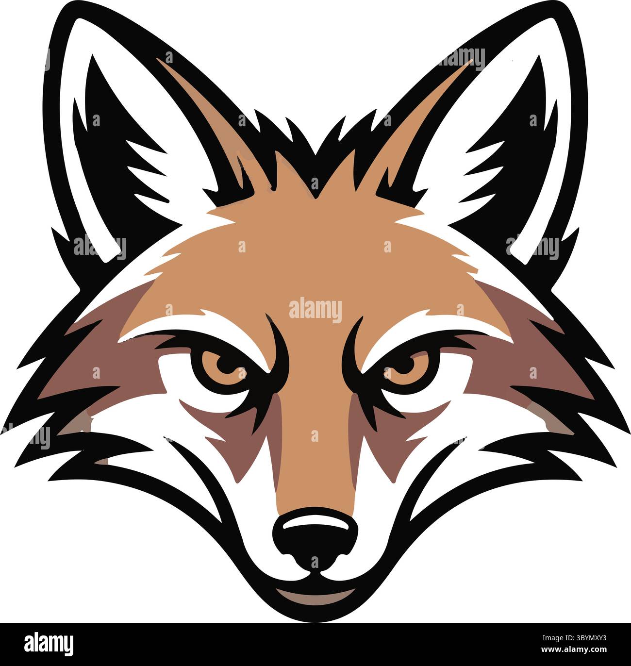 A modern logo illustration coyote head Stock Vector Image & Art - Alamy