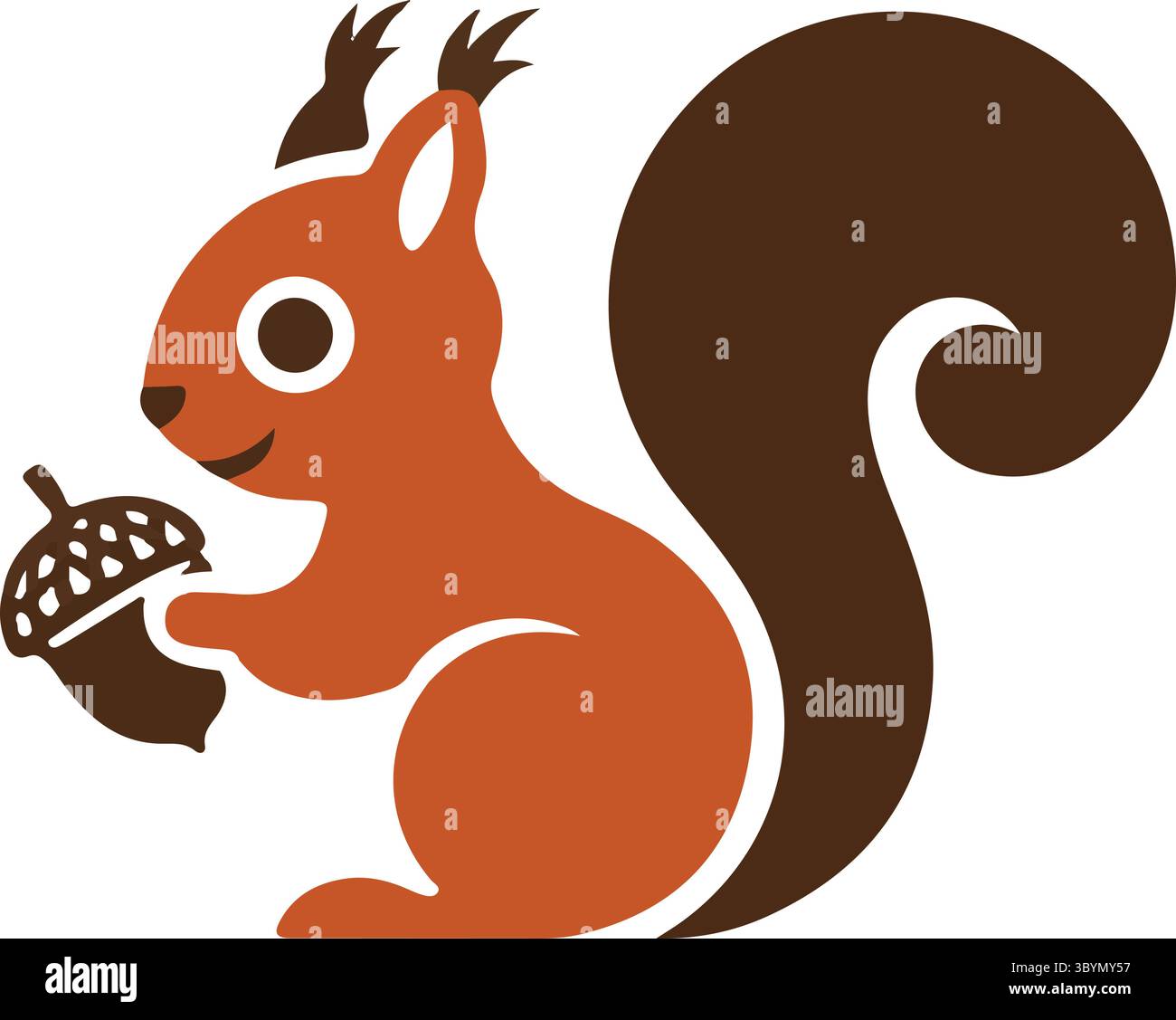 Squirrel illustration vector Stock Vector Images - Alamy