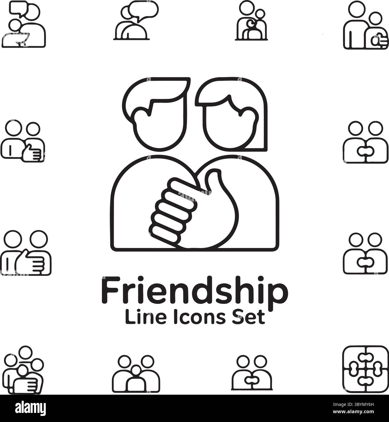 Comment icon linear vector Stock Vector Images - Alamy