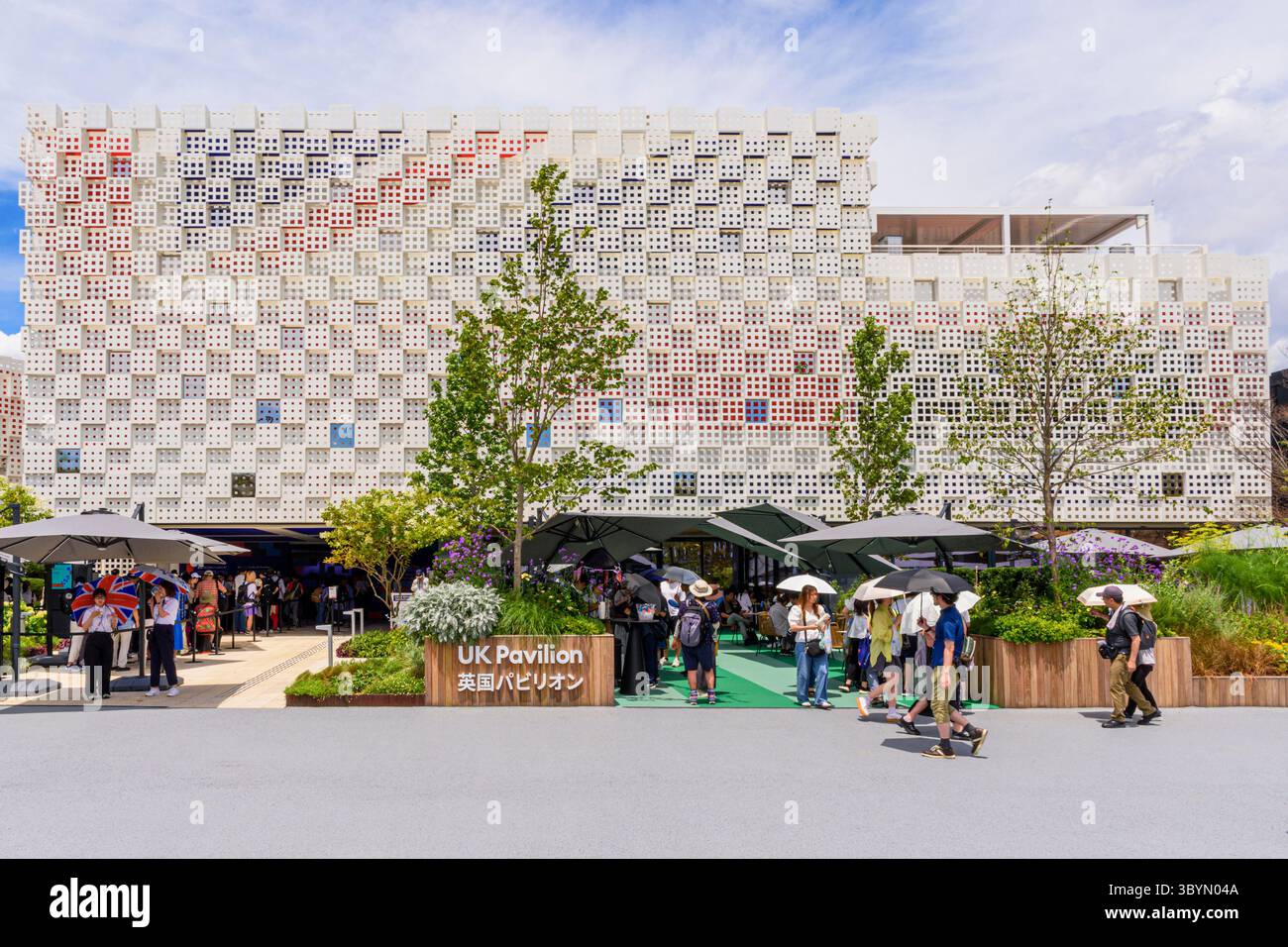 Facade of the UK Pavilion at World Expo 2025, Osaka, Kansai, Japan ...
