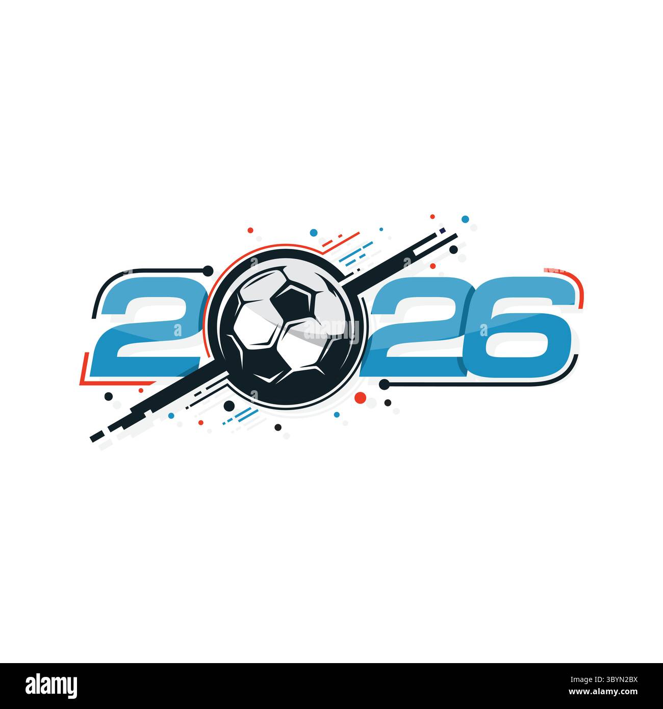 2026 Soccer competition template with unique logo typography ...