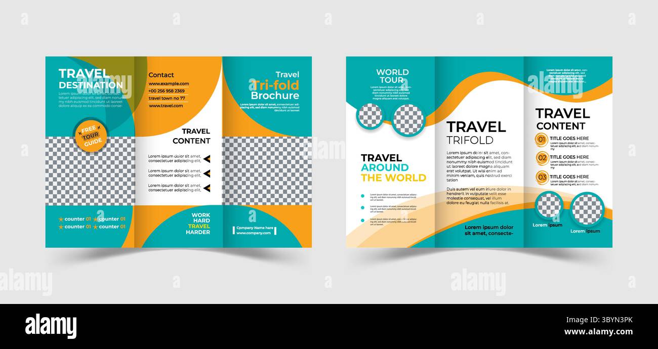 Guide leaflet ^^ Stock Vector Images - Alamy
