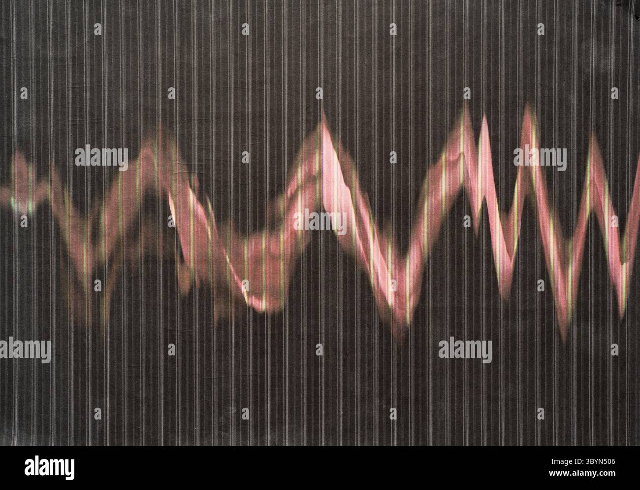 Red Up and Down Graph Line on Black Background Created with Photocopy ...