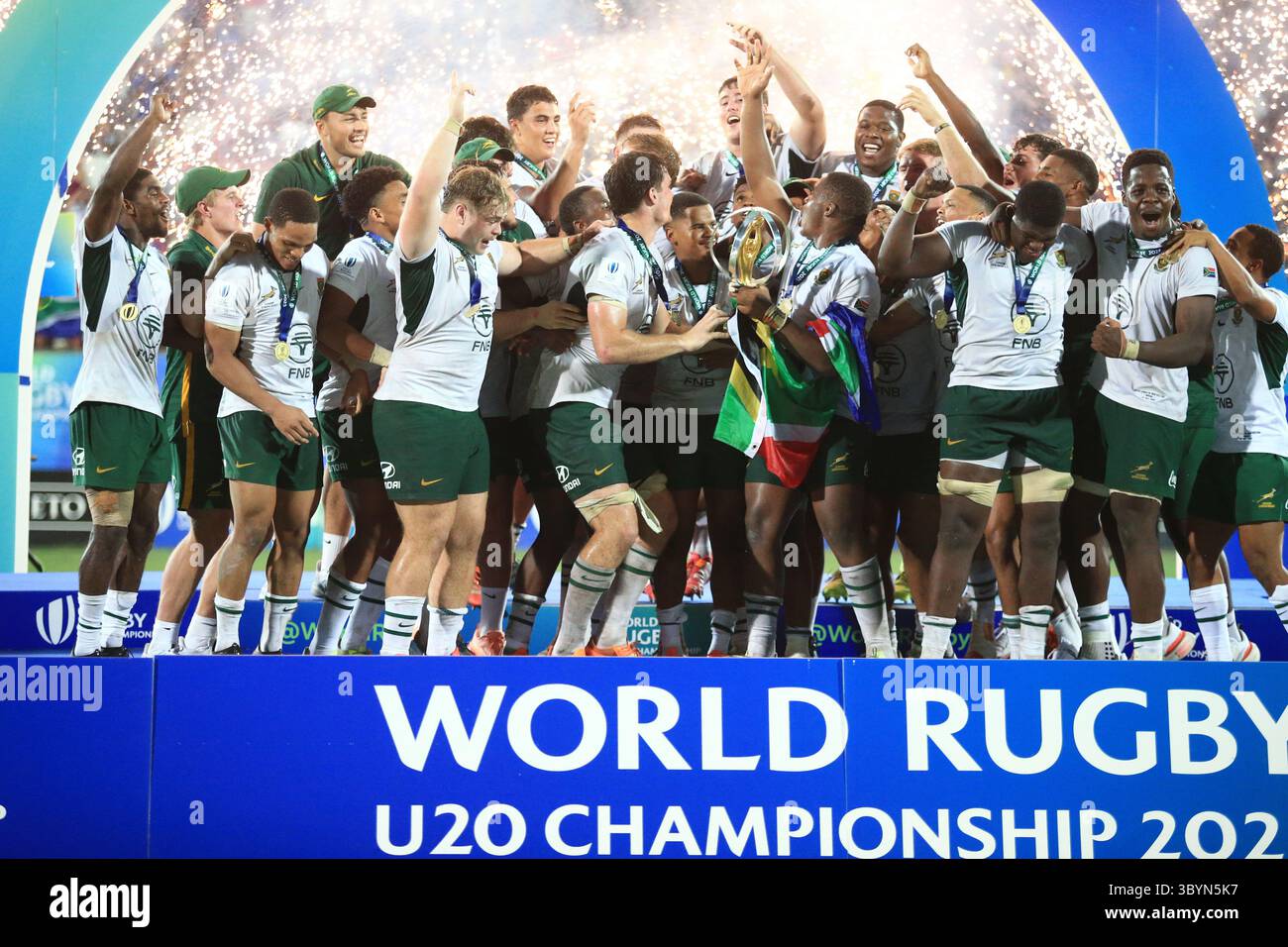 Rovigo, Italy. 19th Jul 2025. Soutrh Africa' s Team celebrates after ...