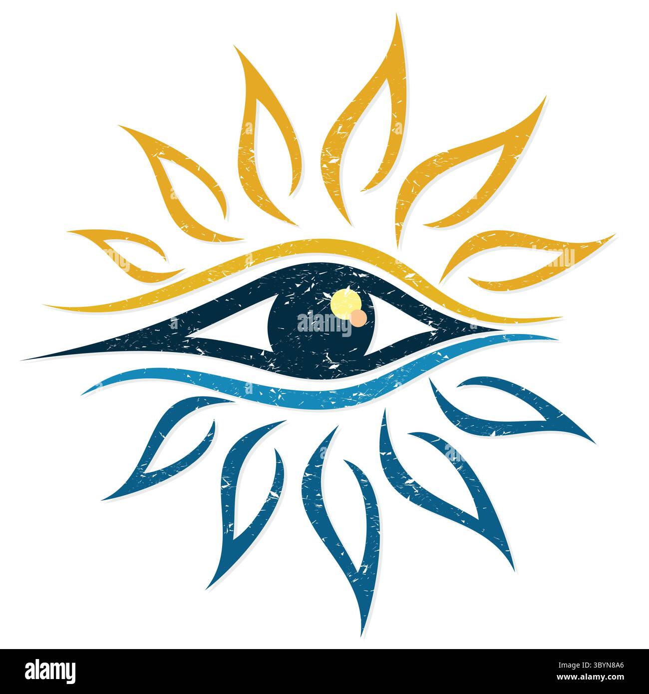 A sun dawn symbol in the sea Stock Vector Image & Art - Alamy