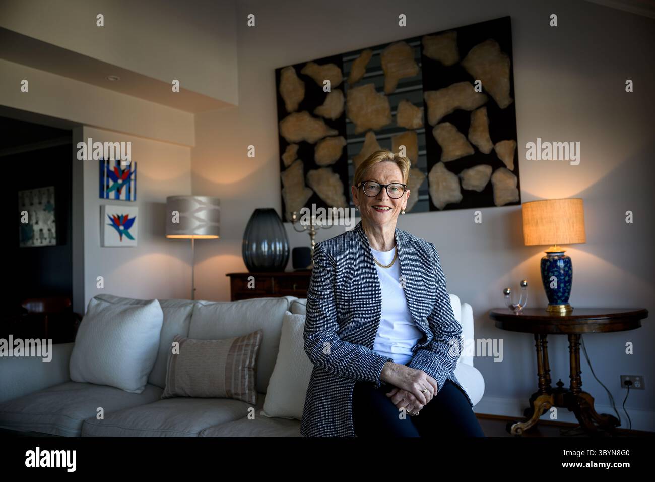 Newly elected Chief Executive Women President Helen Conway poses for a ...