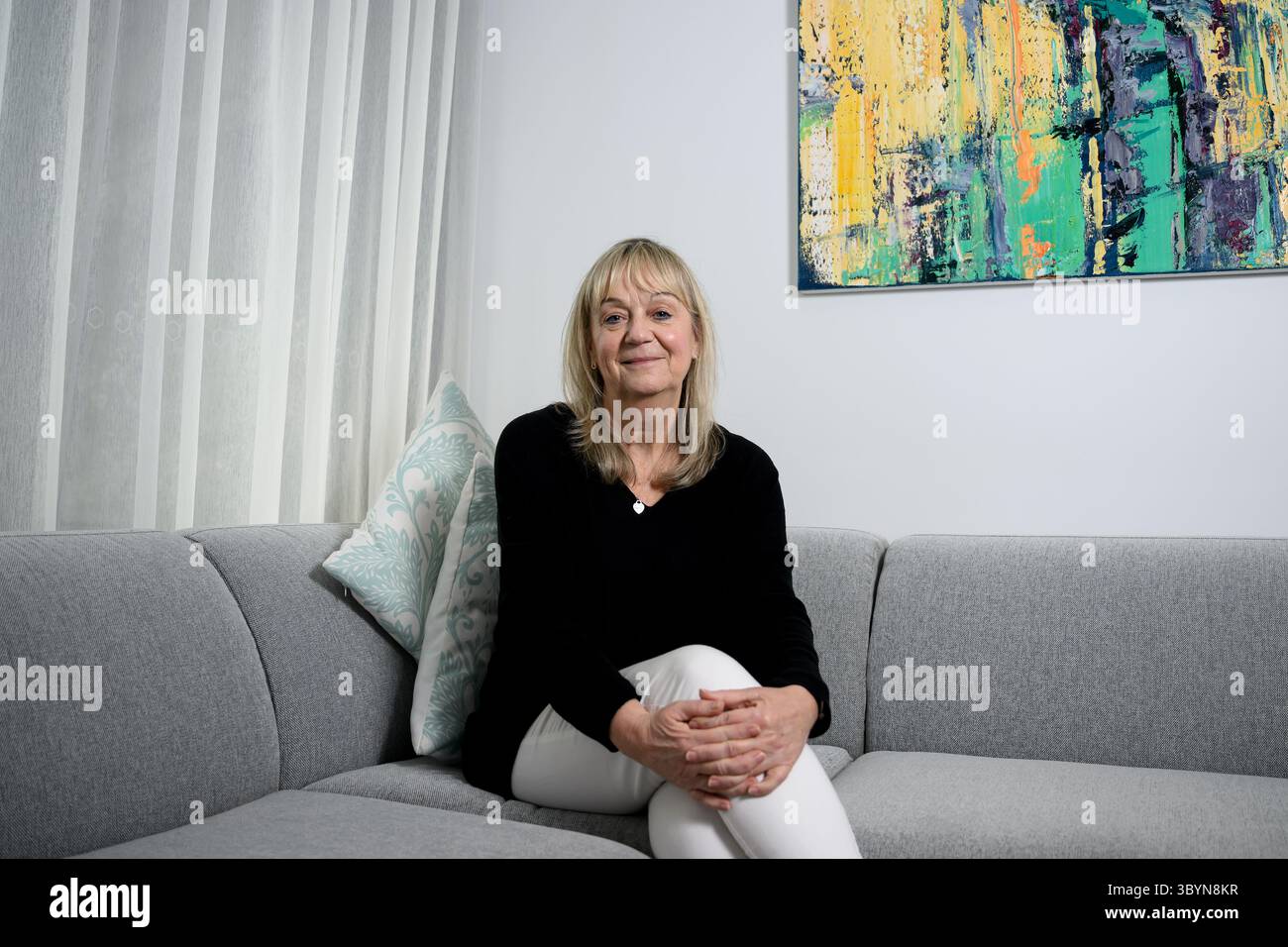 Fiona Bennett poses for a photograph at her home in Sydney, Friday ...