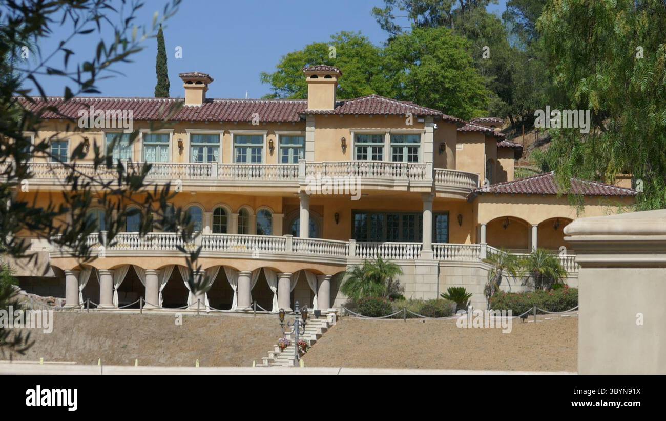 Encino, California, USA 2nd July 2025 Actor John Wayne Former home ...