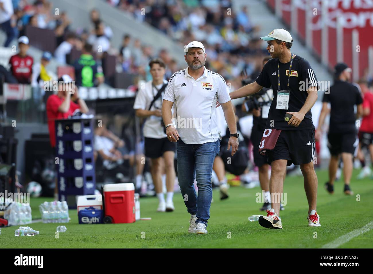 19.07.2025, Linz, AUT, LASK - Union Berlin,Testspiel, im Bild Baumgart ...