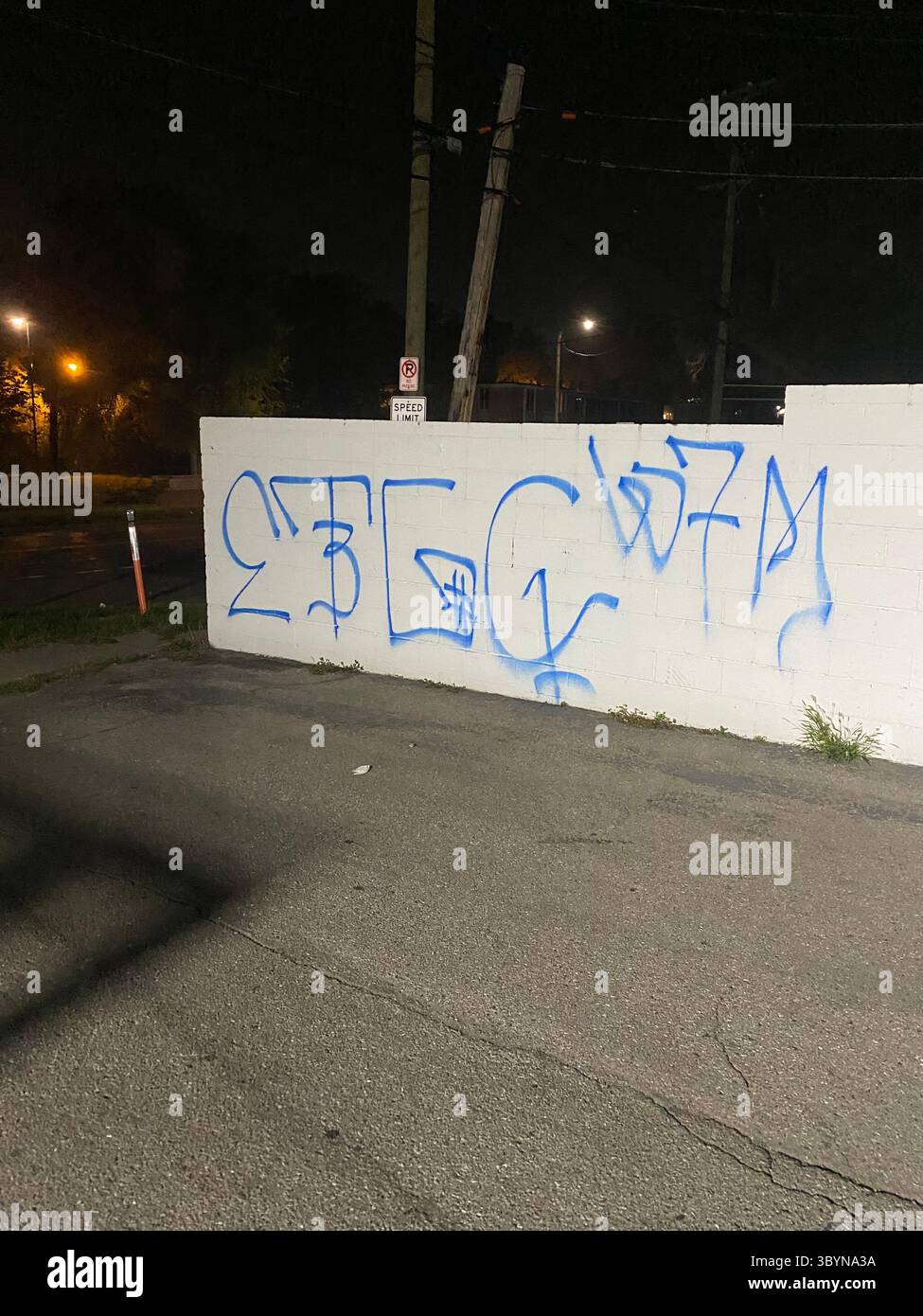 Crips gang graffiti and markings in Detroit, Michigan, USA (ScoreGang ...