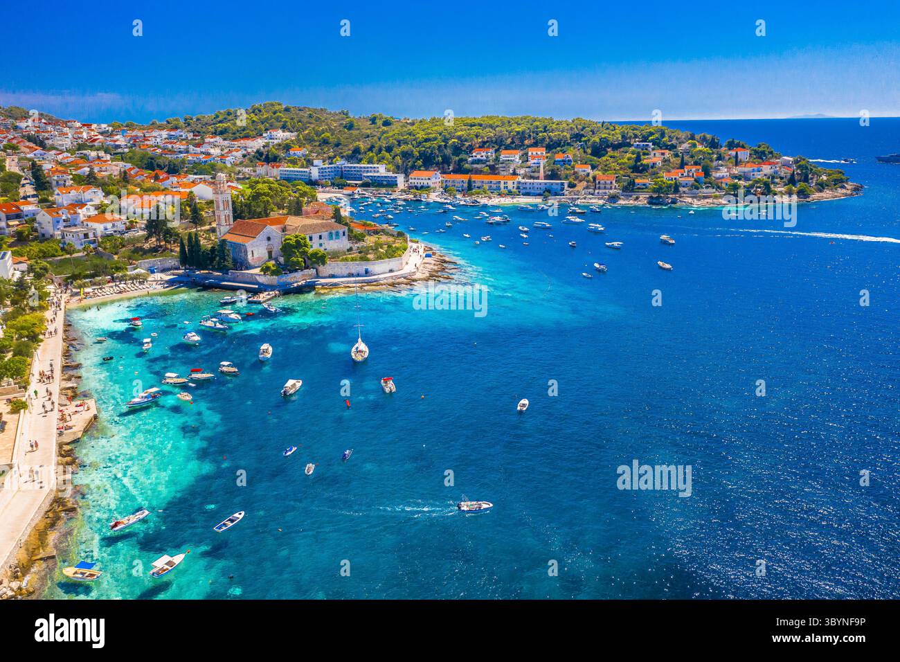 Breathtaking aerial drone view adriatic hi-res stock photography and ...