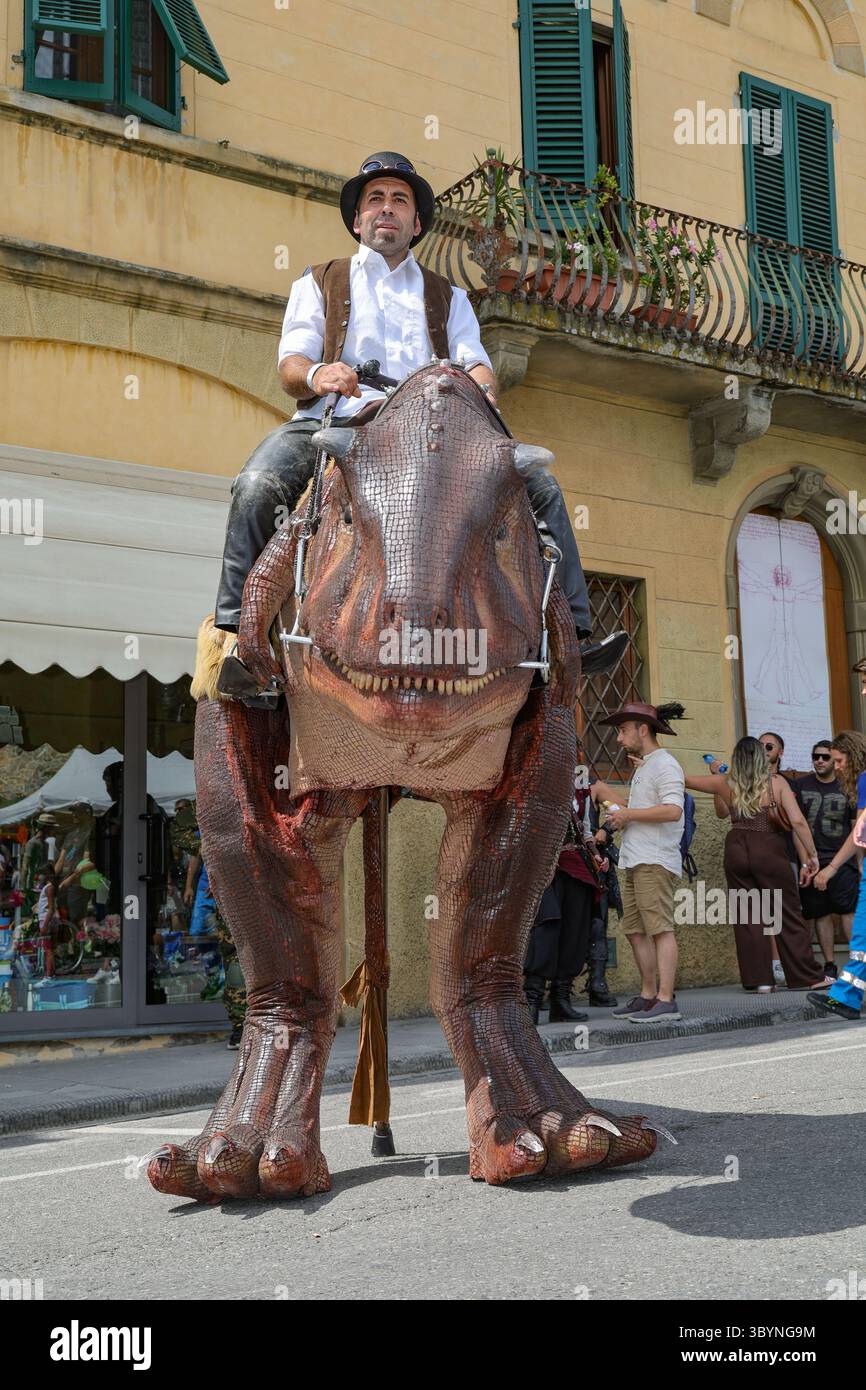 Character at the Unicorn Festival, the fantasy event held in Vinci - birthplace of Leonardo da ...