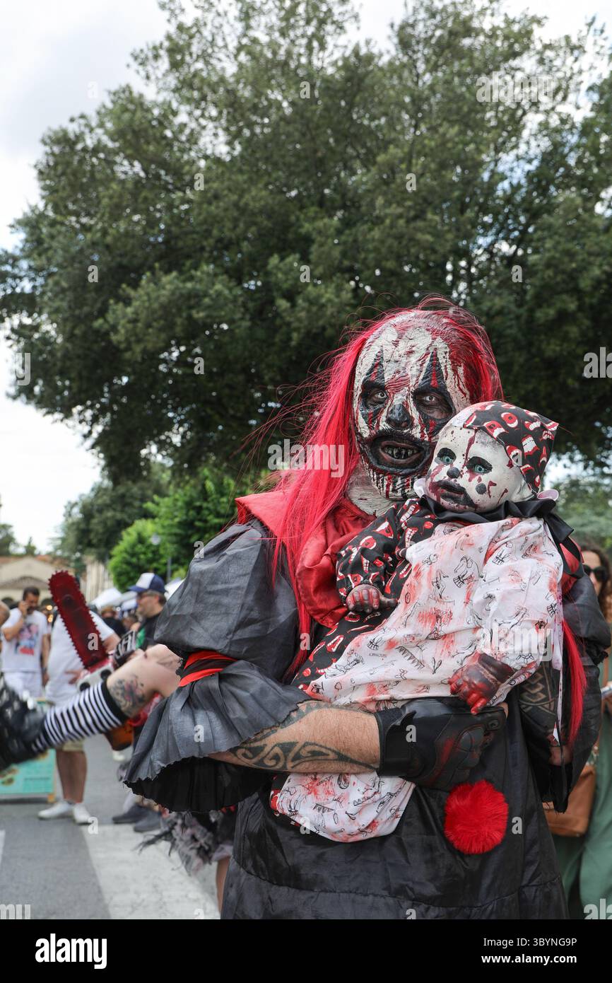 Character at the Unicorn Festival, the fantasy event held in Vinci — birthplace of Leonardo da ...