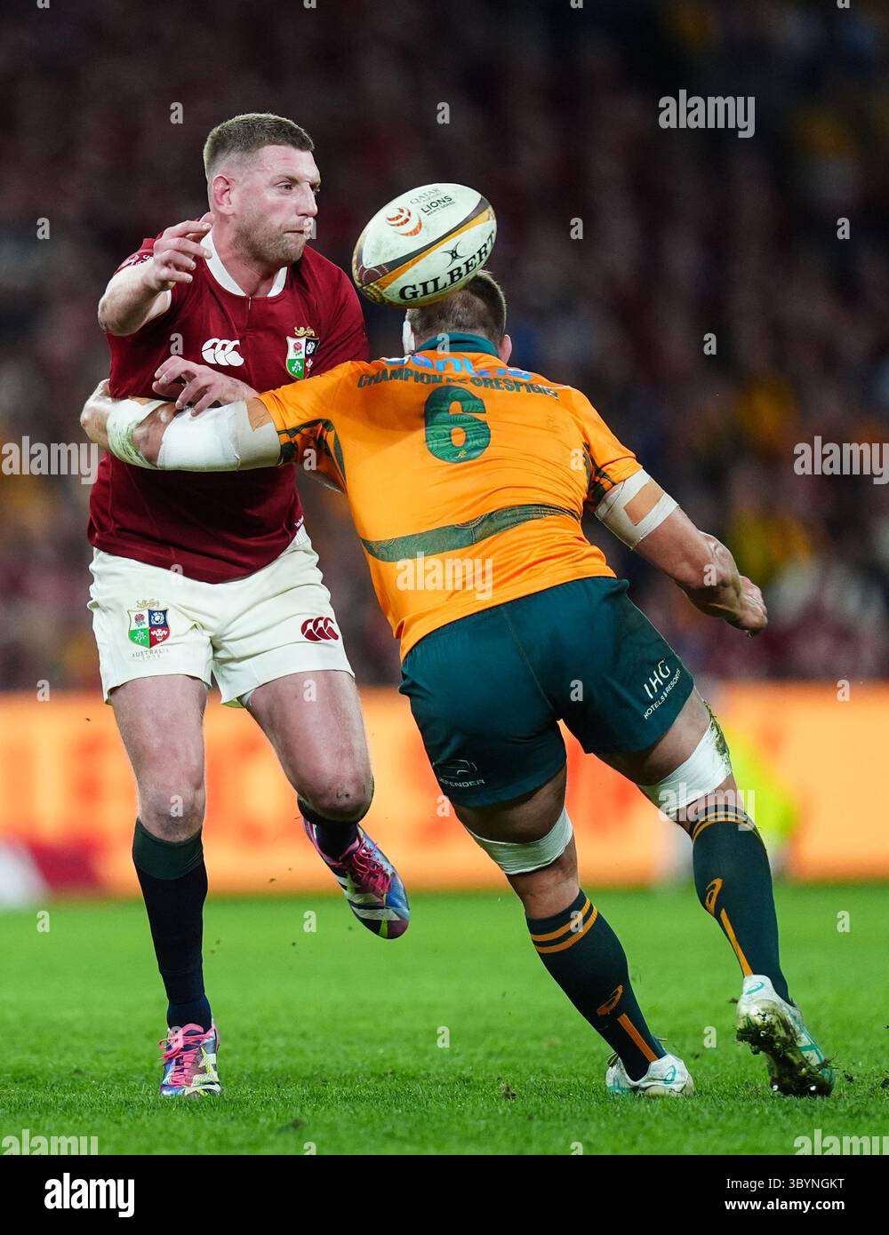 British and Irish Lions' Finn Russell during the Qatar Airways Lions ...