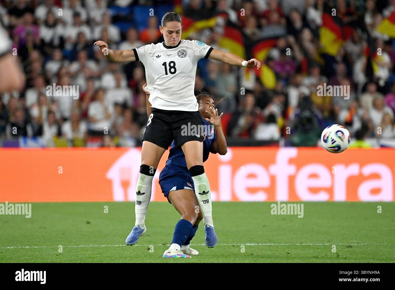 Giovanna HOFFMANN (GER), action, duels. Football UEFA Women's EURO 2025 ...