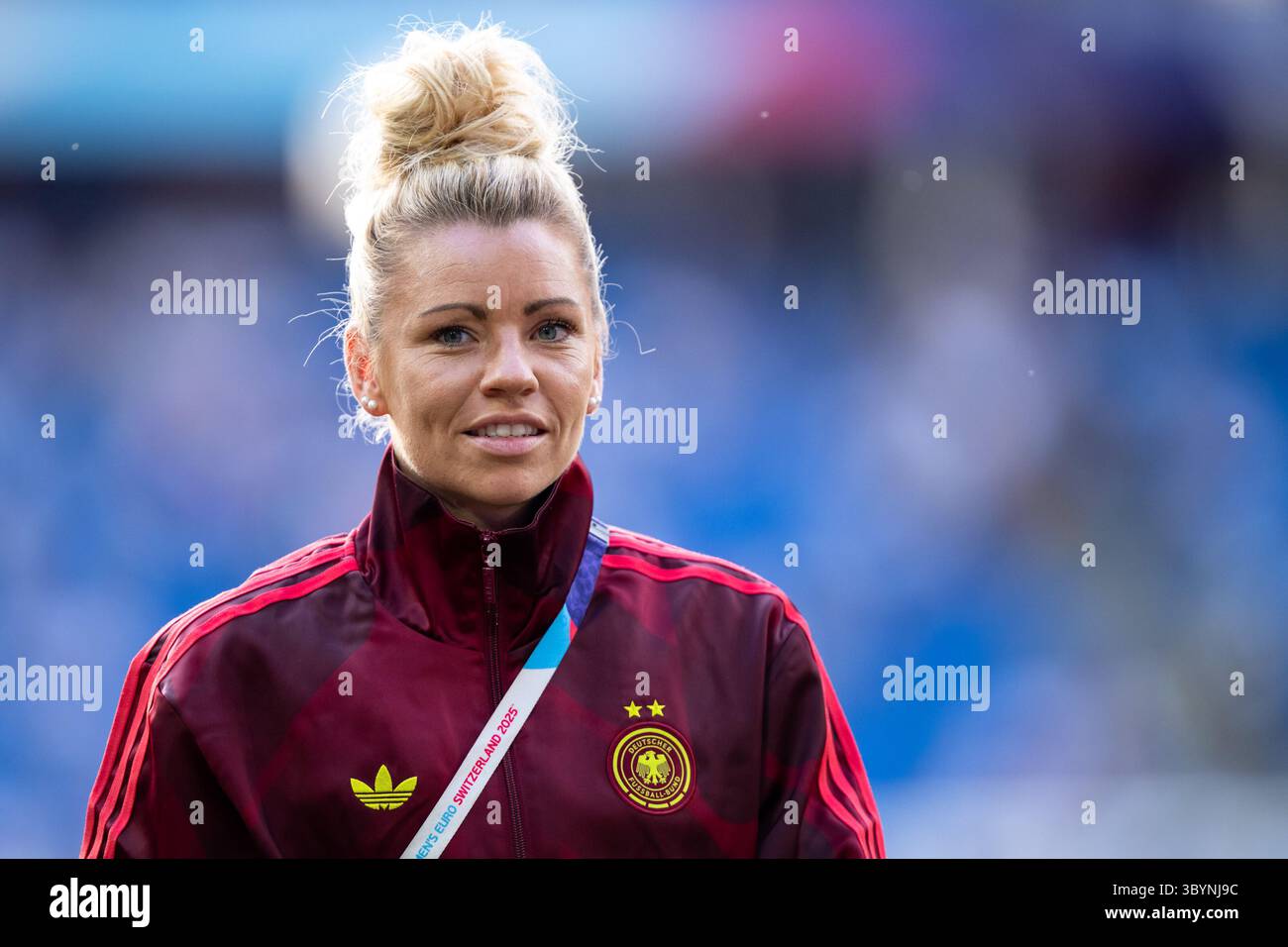 Linda Dallmann (Deutschland, #16) bei der Platzbegehung, SUI ...