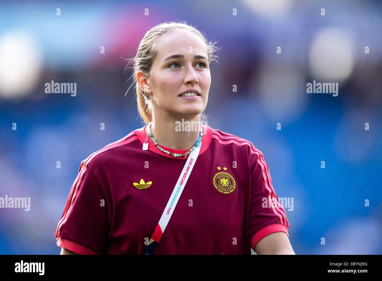 Sydney Lohmann (Deutschland, #08) bei der Platzbegehung, SUI, Frankreich vs Deutschland ...
