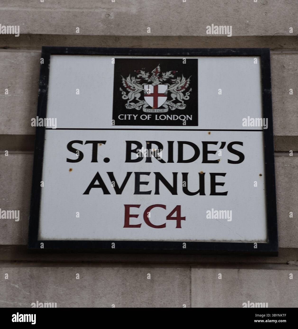 Sign for st brides avenue hi-res stock photography and images - Alamy
