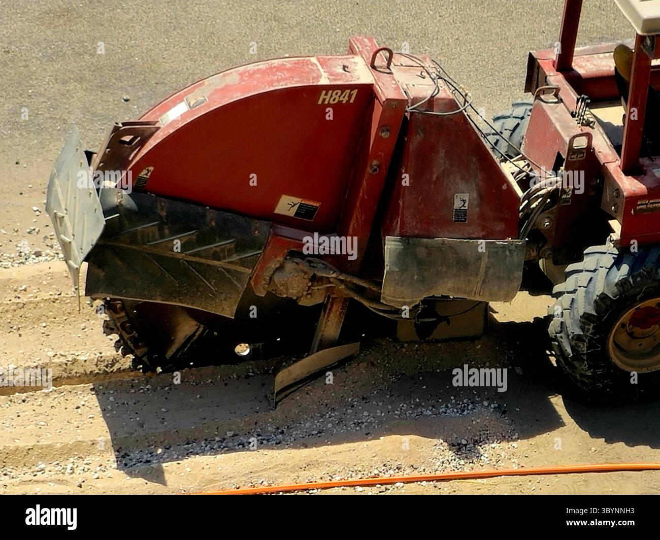 Giza, Egypt, July 16 2025: A Rocksaw, a powerful piece of construction ...