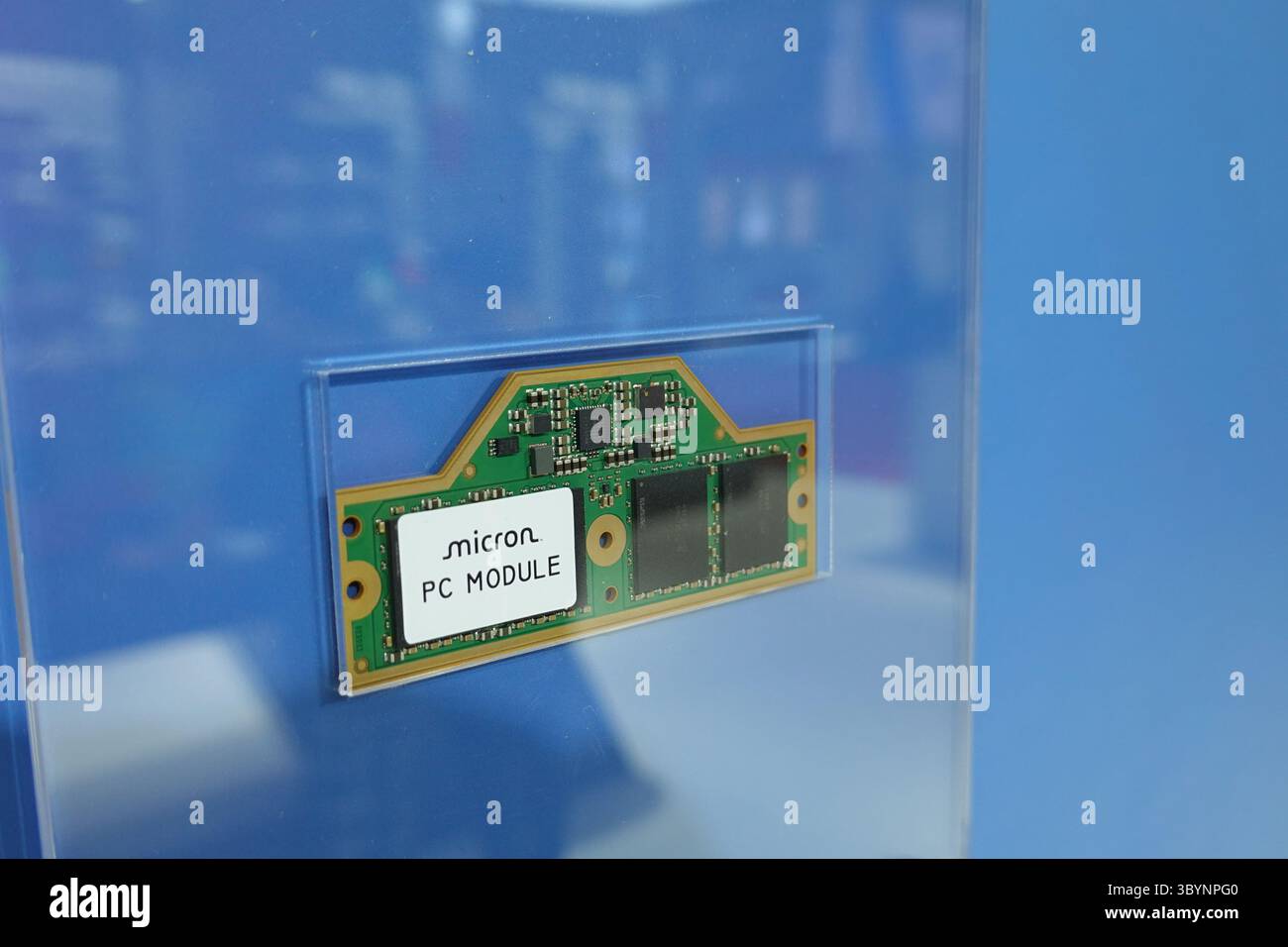 BEIJING, CHINA - JULY 20, 2025 - Modules with packaged memory chips ...