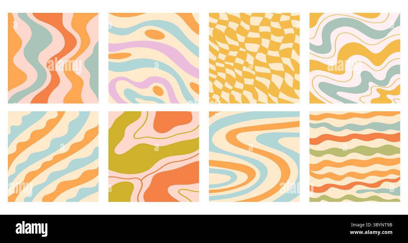 Illustration colored square patterns Cut Out Stock Images & Pictures - Alamy