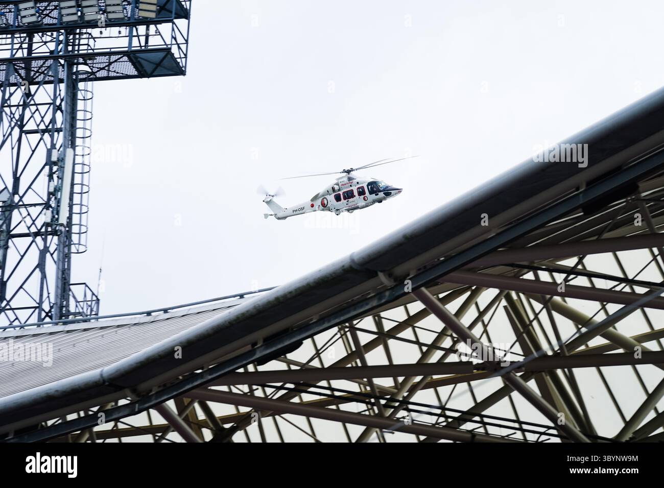 Rotterdam - Helicopter during the Feyenoord Festival 2025 at De Kuip on ...