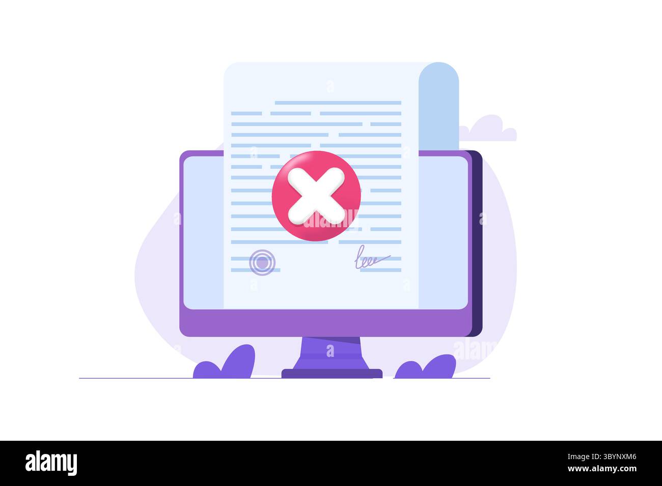 Approved folder icon flat Stock Vector Images - Alamy