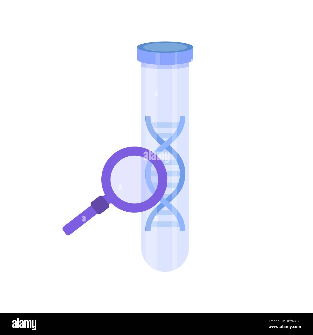 DNA test, Genetic testing, Lab research concept. Vector flat ...