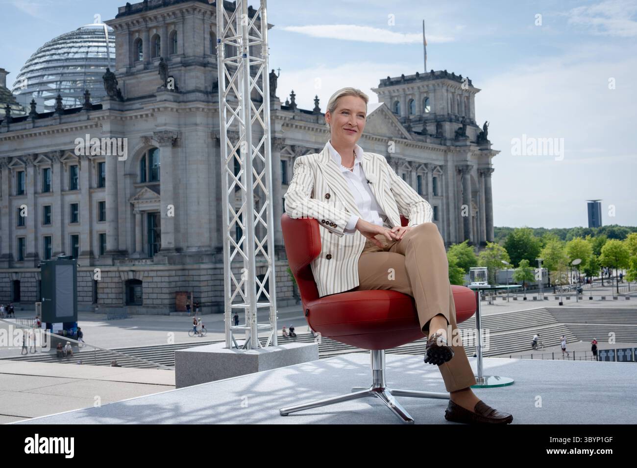 ARD-Hauptstadtstudio, Sommerinterview, AfD, Vorsitzende, Alice Weidel ...