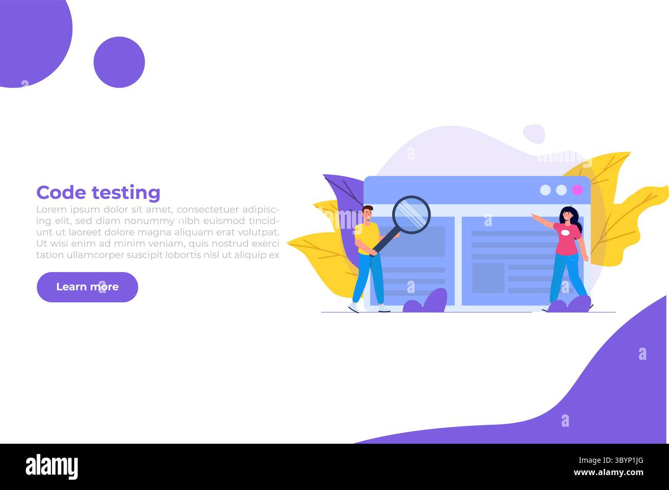 App tester. Software or application testing concept. Debugging ...