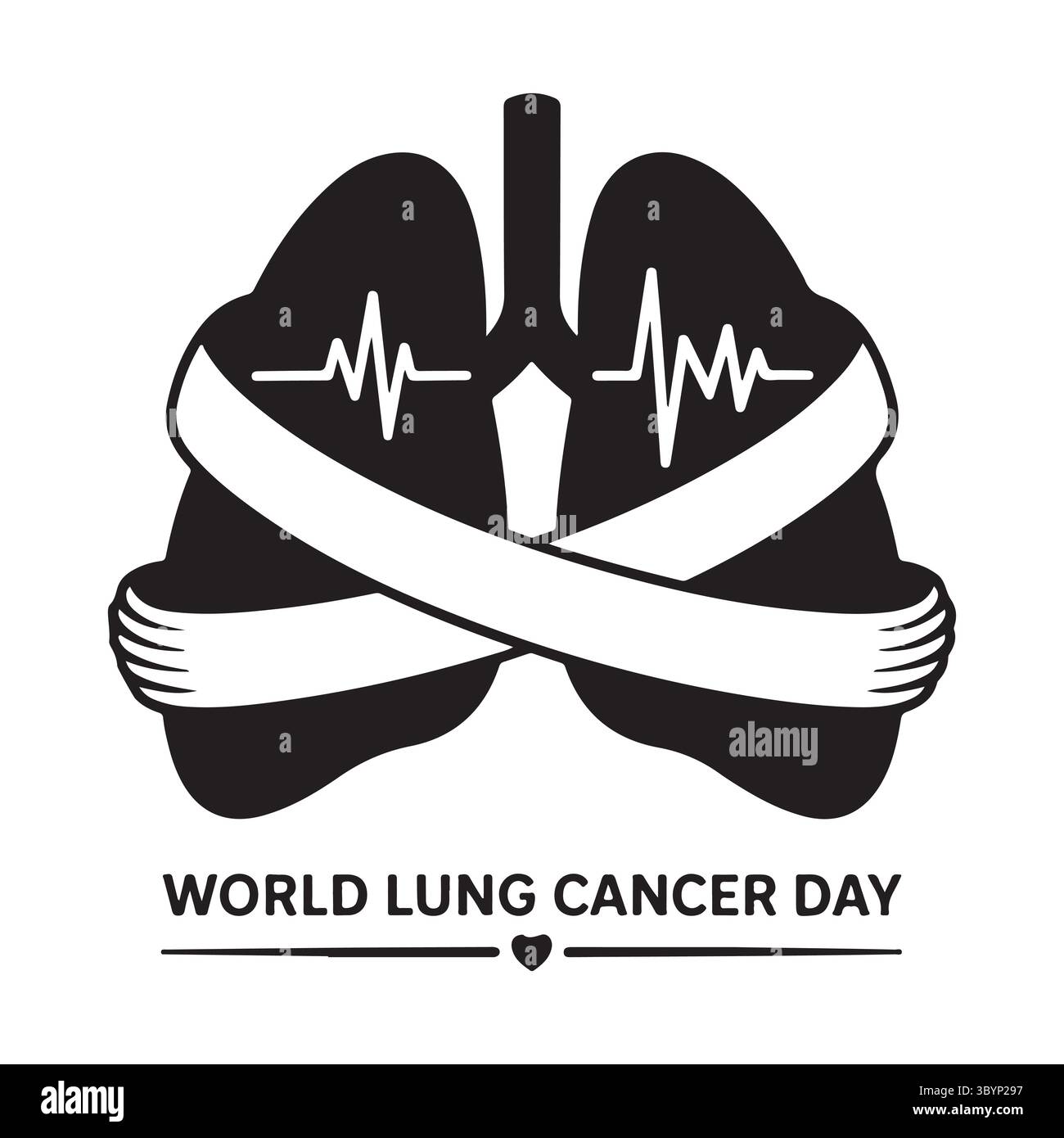 Hands blue yellow ribbon Stock Vector Images - Alamy