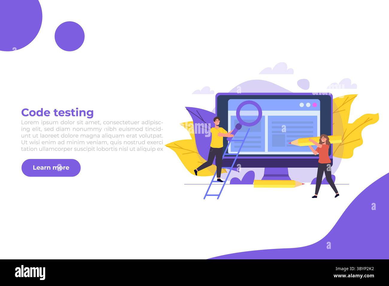 App tester. Software or application testing concept. Debugging ...