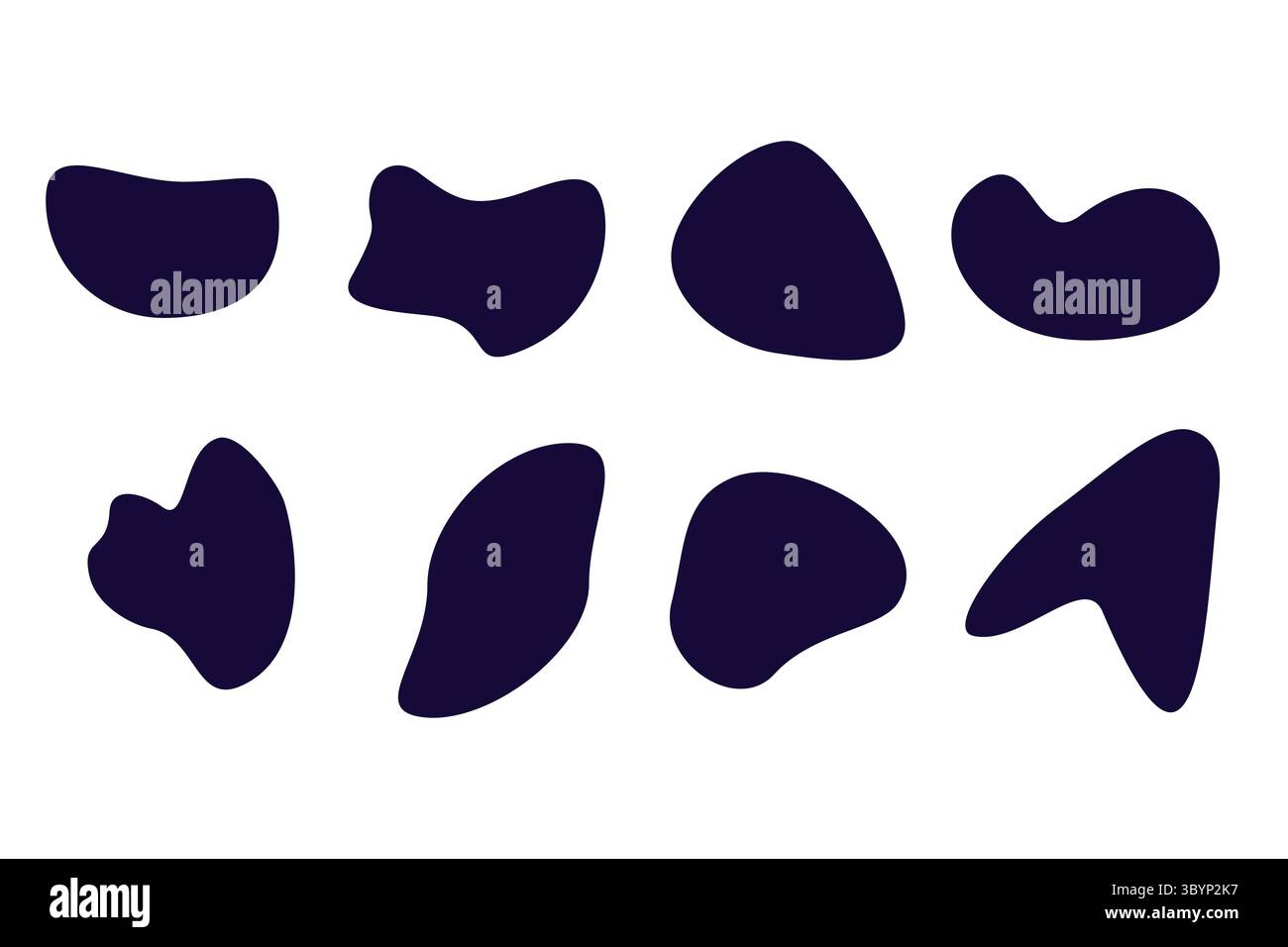 Dynamic amorphous organic shapes, fluid forms set. Vector element for design Stock Vector Image ...